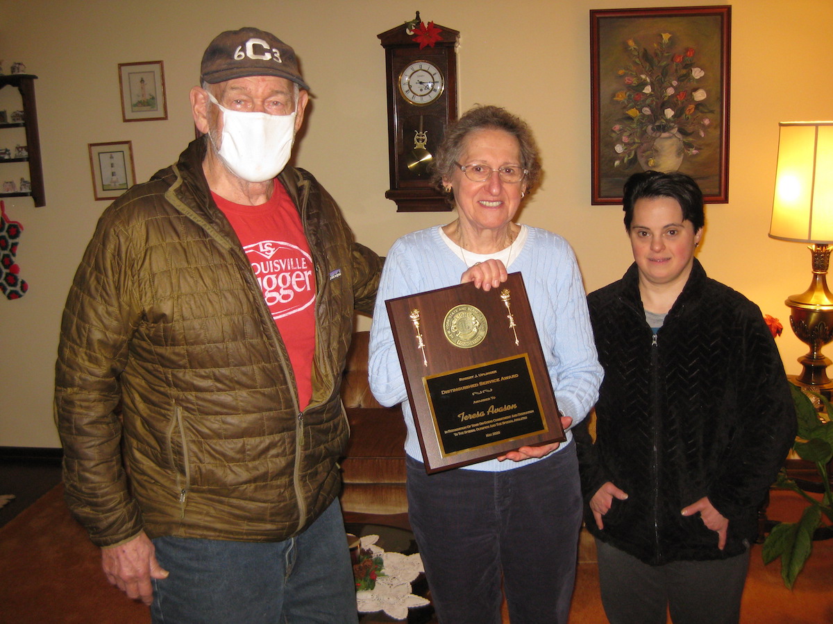 Teresa Aveson receives the Robert J. Uplinger Award - Owego Pennysaver ...