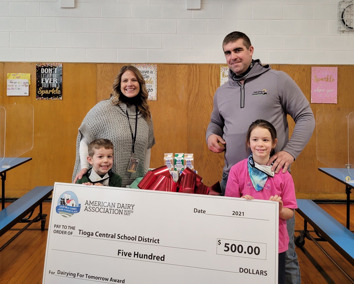 Tioga county dairy farm donates award to Tioga Central School District ...