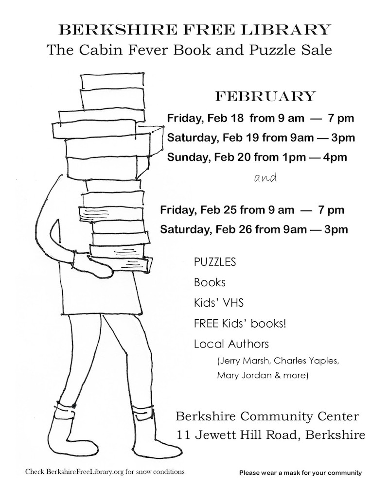 Berkshire Free Library to host ‘Cabin Fever Book and Puzzle Sale ...