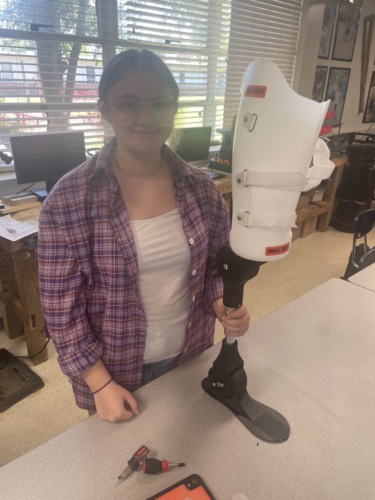 Steps in Manufacturing; Candor students take part in prosthetic leg ...