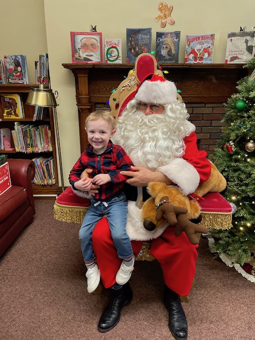 Photo: Santa visits the Spalding Memorial Library - Owego Pennysaver Press