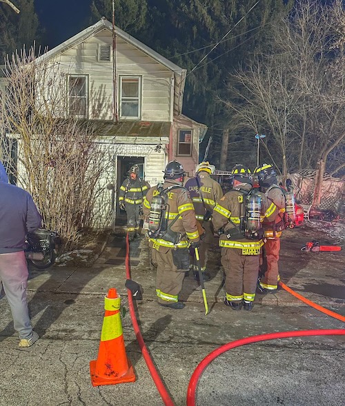Firefighters battle Friday night blaze in Owego - Owego Pennysaver Press